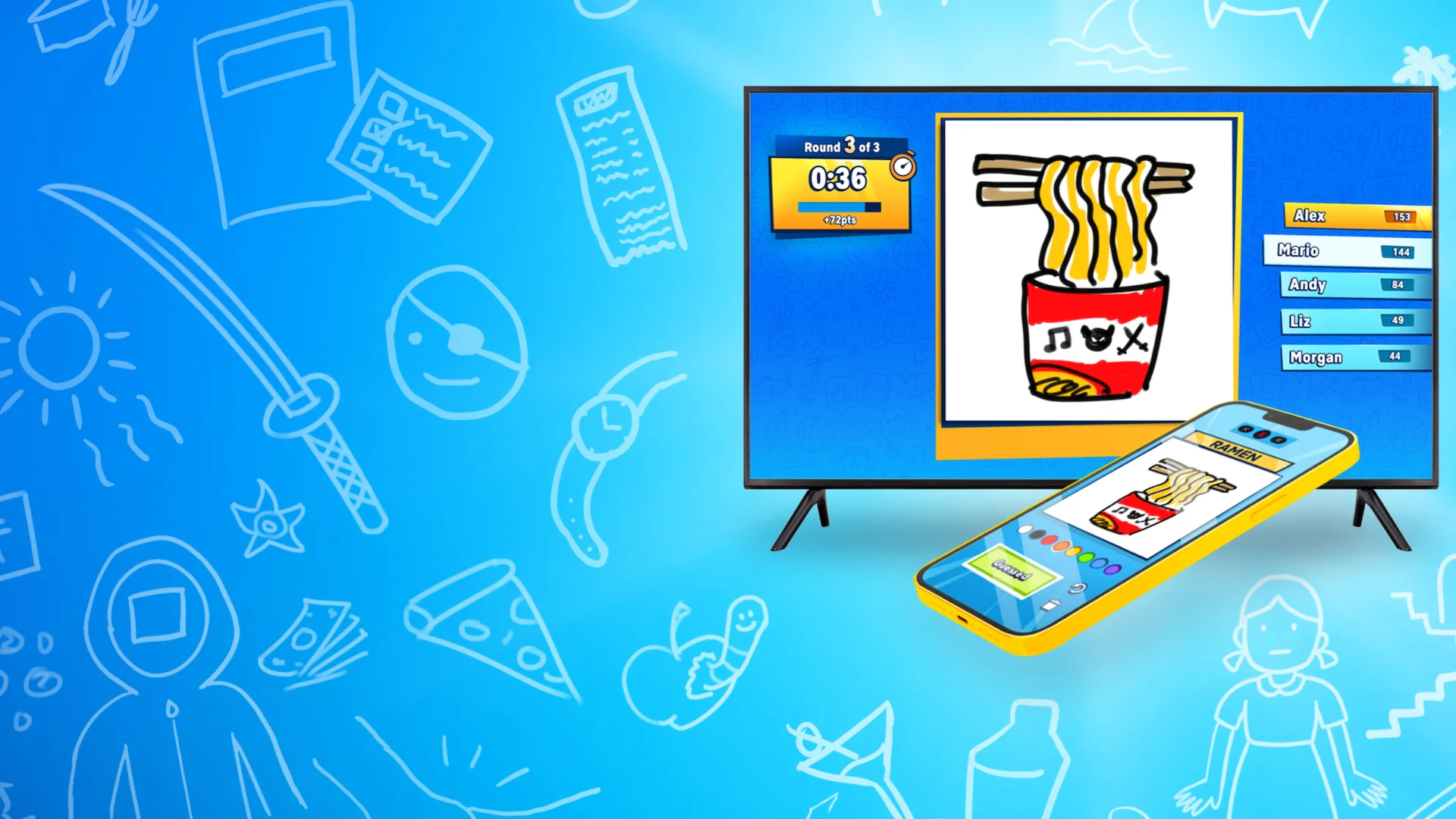 Pictionary: Game Night | Game Included with Netflix